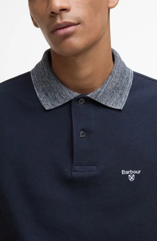 Barbour Marlton Tailored Fit Polo - Navy