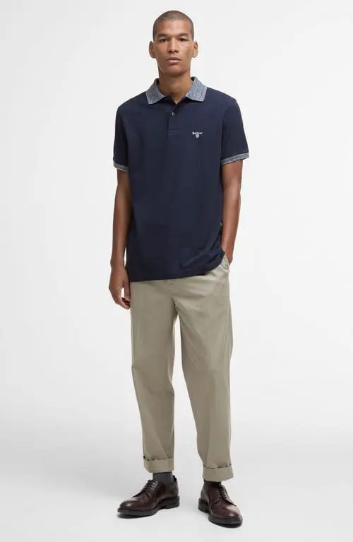 Barbour Marlton Tailored Fit Polo - Navy