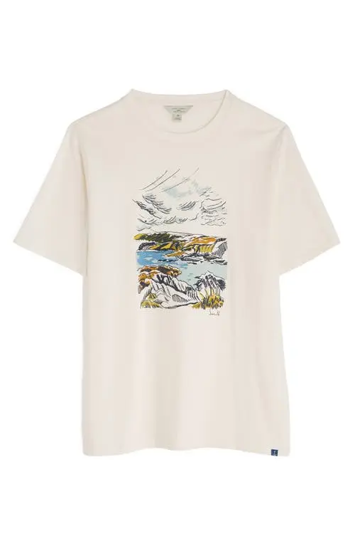 SEASALT CORNWALL Midwatch Organic Cotton Graphic T-shirt - Broughton Bay Chalk