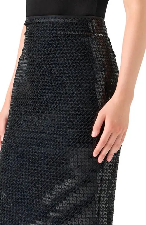 Akris Sequin Embellished Pencil Skirt