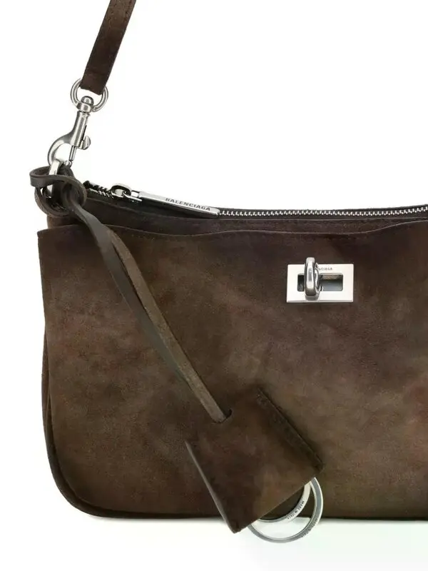 Balenciaga Rodeo Suede Shoulder Bag