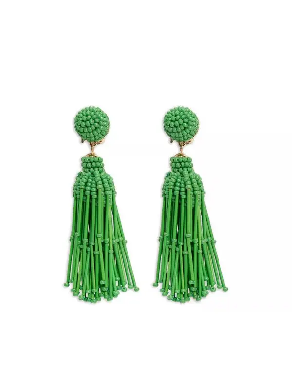 Carolina Herrera Tassel Drop Earrings - Gold