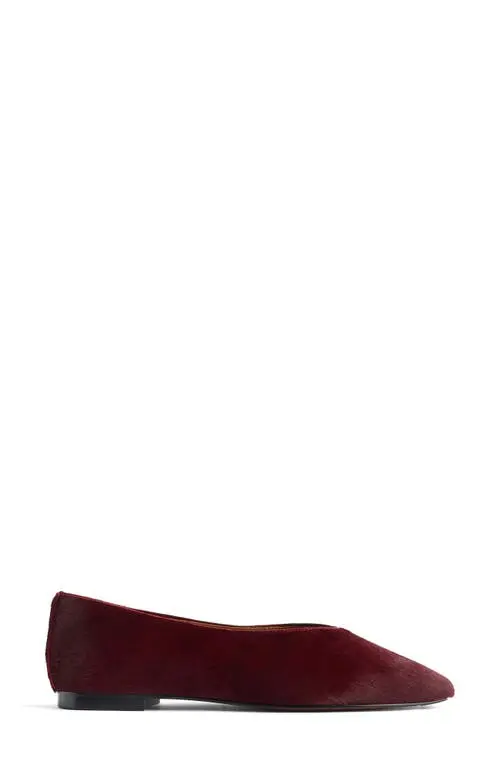 Madewell Mylie Calf Hair Ballet Flat - Cabernet