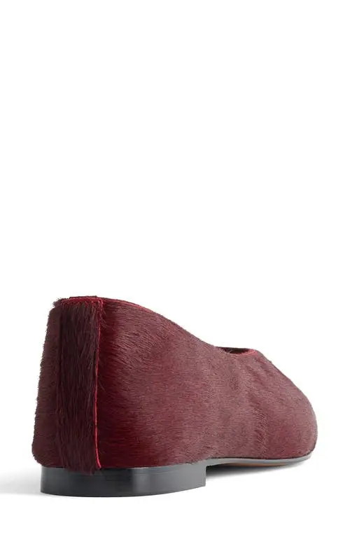 Madewell Mylie Calf Hair Ballet Flat - Cabernet