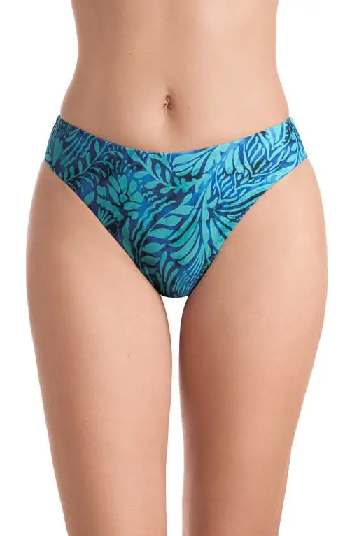MIMI FLAMINGO Ryann High Cut Bikini Bottoms - Flora