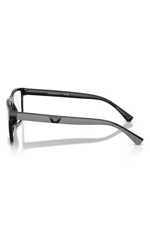 Emporio Armani 54mm Rectangular Eyeglasses