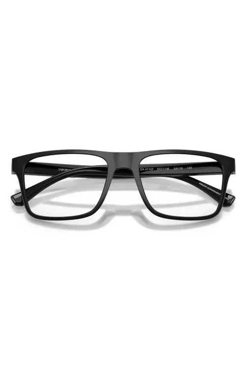 Emporio Armani 54mm Rectangular Eyeglasses