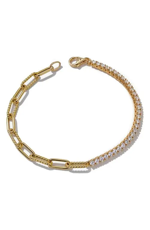 MARK HENRY Half & Half And Link Bracelet - Diamond
