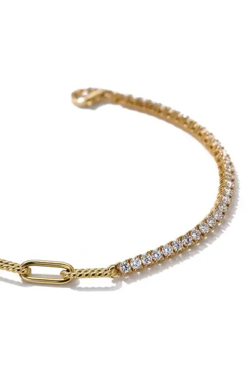 MARK HENRY Half & Half Chunky Link Bracelet - Diamond