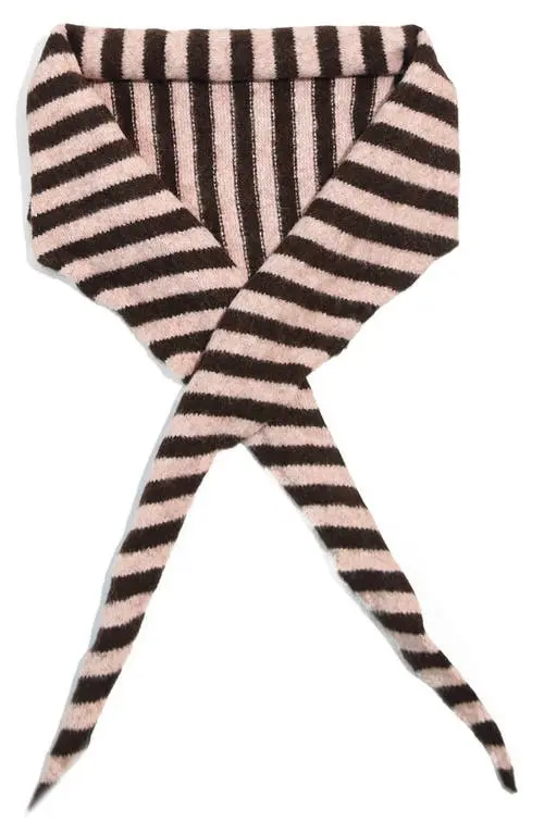 PETIT MOMENTS Paris Triangle Scarf - Pink/brown