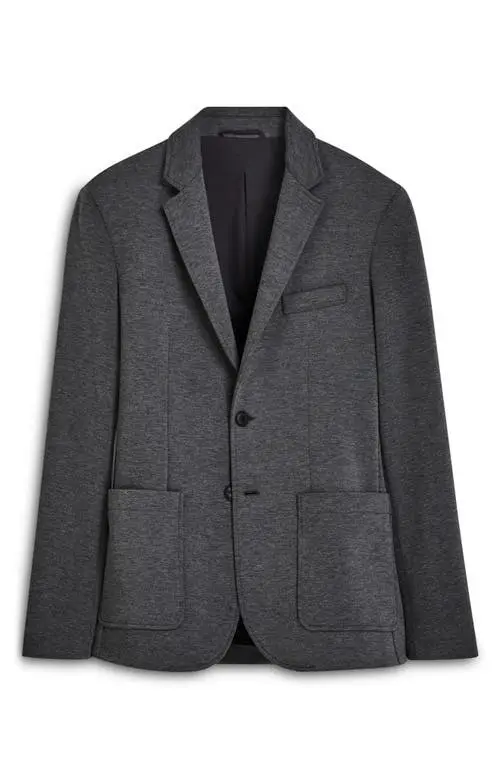 Bugatchi Soft Touch Heathered Grey Knit Blazer