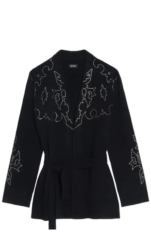 Zadig&Voltaire Salomy Crystal Embellished Cashmere Sweater