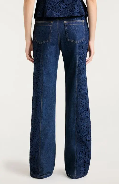 Cinq À Sept Francine Lace Detail Jeans