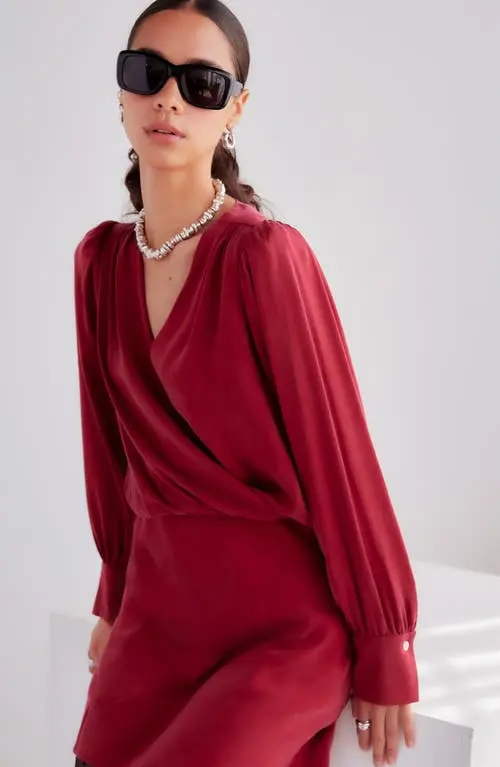Fifteen Twenty Denise Long Sleeve Mini Dress