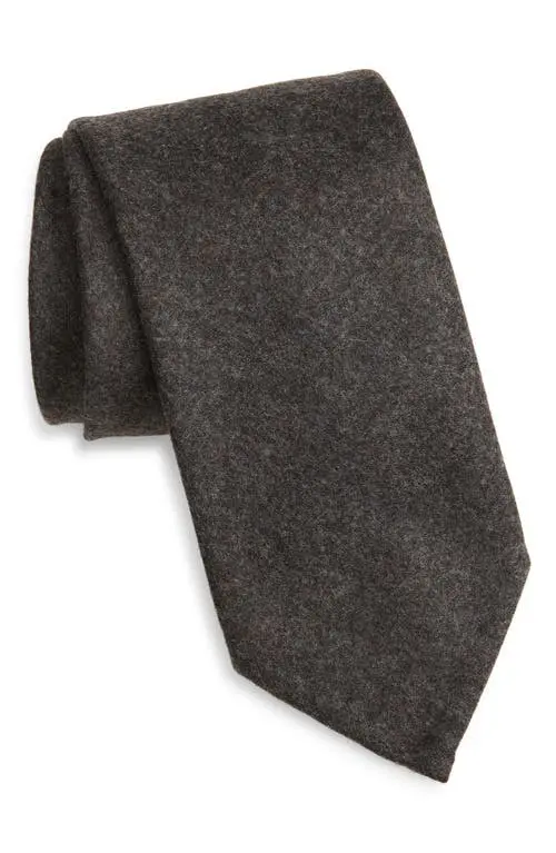 Thom Sweeney Cashmere Tie - Brown