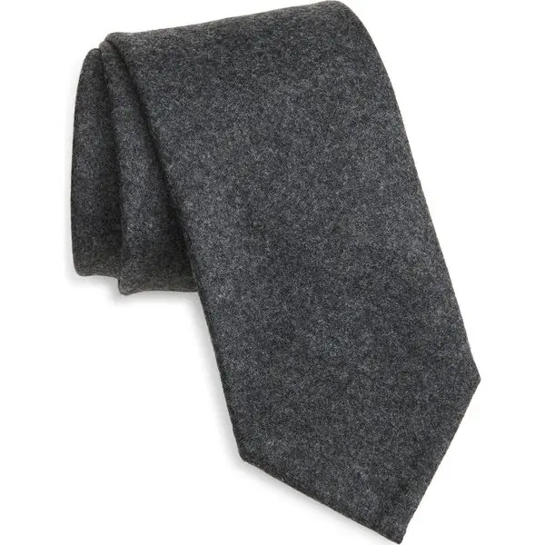 Thom Sweeney Cashmere Neck Tie - Charcoal
