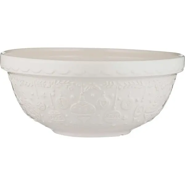 MASON CASH Deck The Halls Mixing Bowl - Cream
