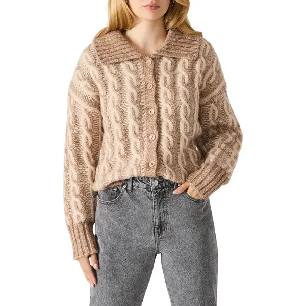 Steve Madden Cable Knit Cardigan