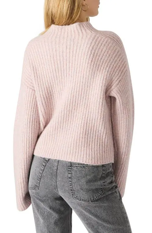 Steve Madden Klara Ribbed Mock Neck Sweater