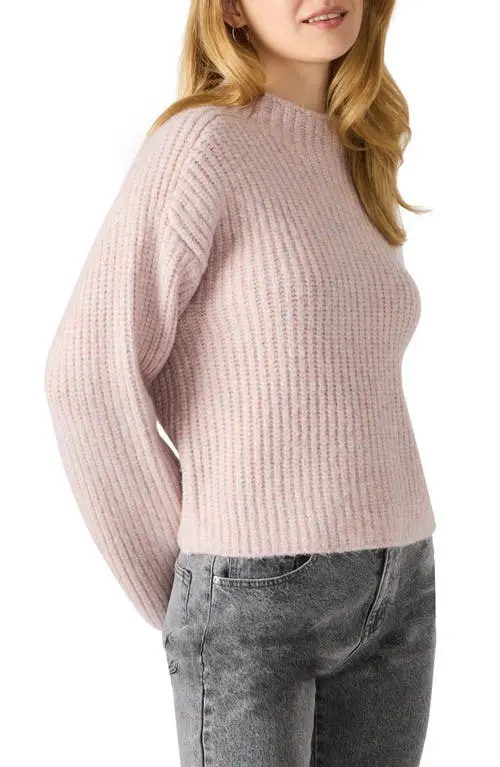 Steve Madden Klara Ribbed Mock Neck Sweater
