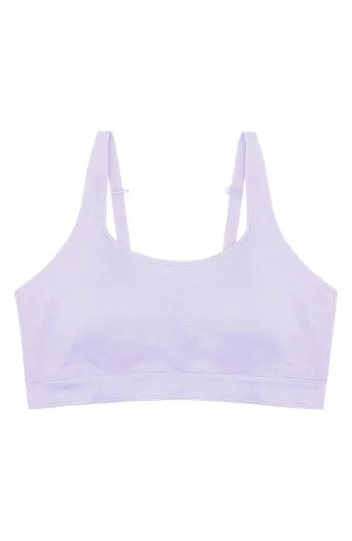 CURVY COUTURE Smooth Seamless Wireless Sports Bra - Lavender Mist
