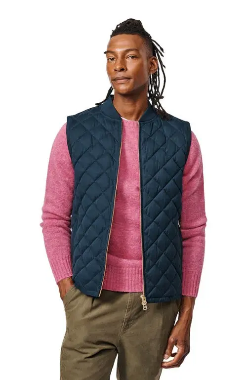 AUBIN Anwick Quilted Gilet Vest - Navy