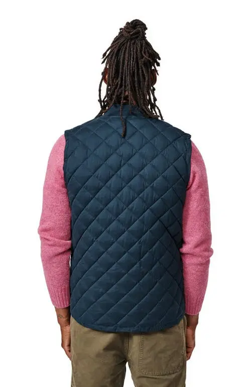 AUBIN Anwick Quilted Gilet Vest - Navy