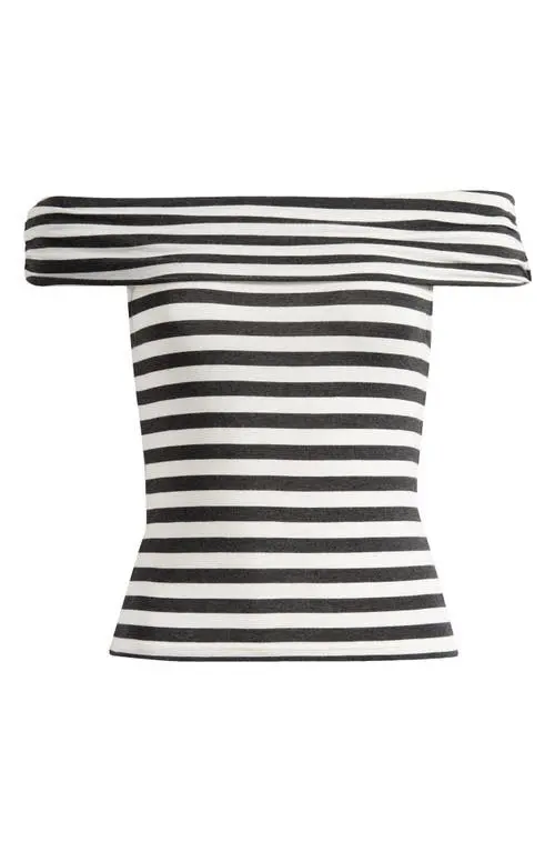 BDG URBAN OUTFITTERS Striped Off-the-shoulder Top