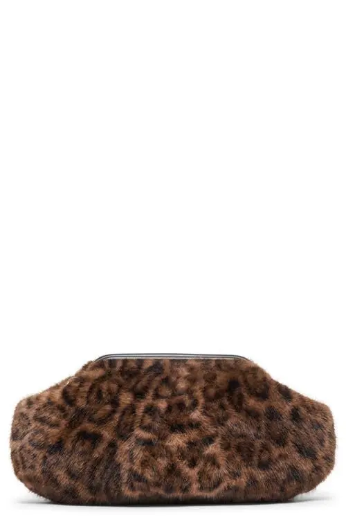 Dolce Vita Ramona Faux Fur Clutch - Leopard