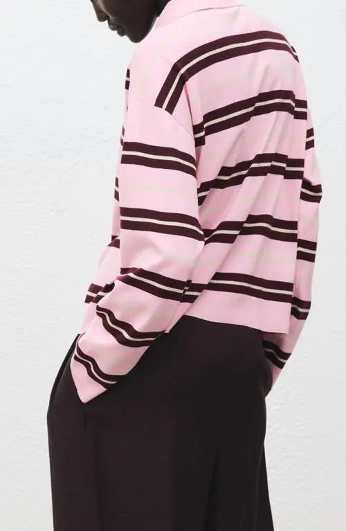 Mango Striped Sweater Polo