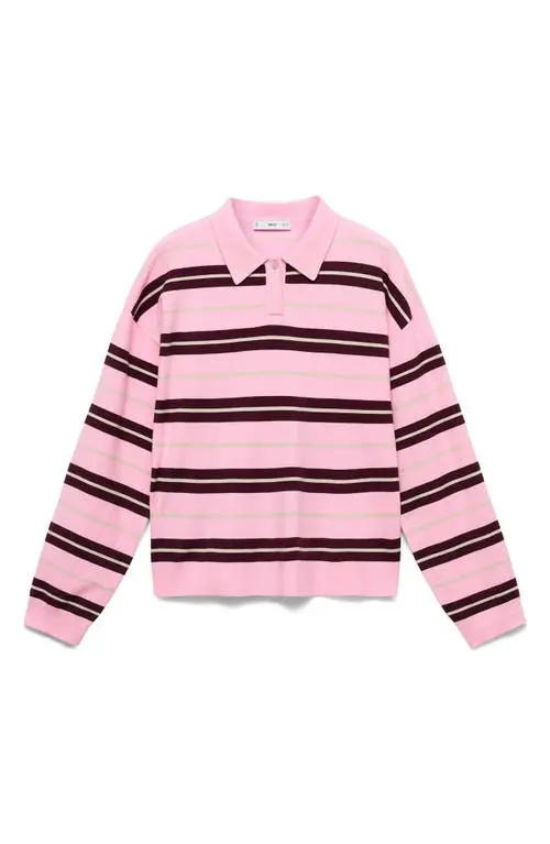 Mango Striped Sweater Polo