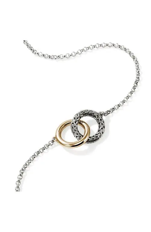 John Hardy Essential Linked Necklace - Silver/gold