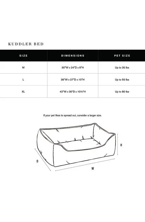 Shinola Kuddle Pet Bed
