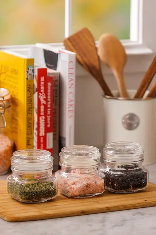 KILNER Square Push Top Storage Jars, Set Of 3