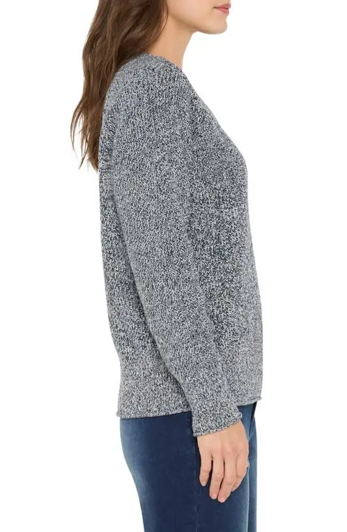 NIC+ZOE Shaker Stitch V-neck Sweater