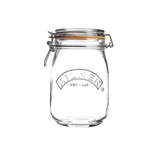 KILNER Round Clip Top Jar For Canning And Food Storage - 7 In