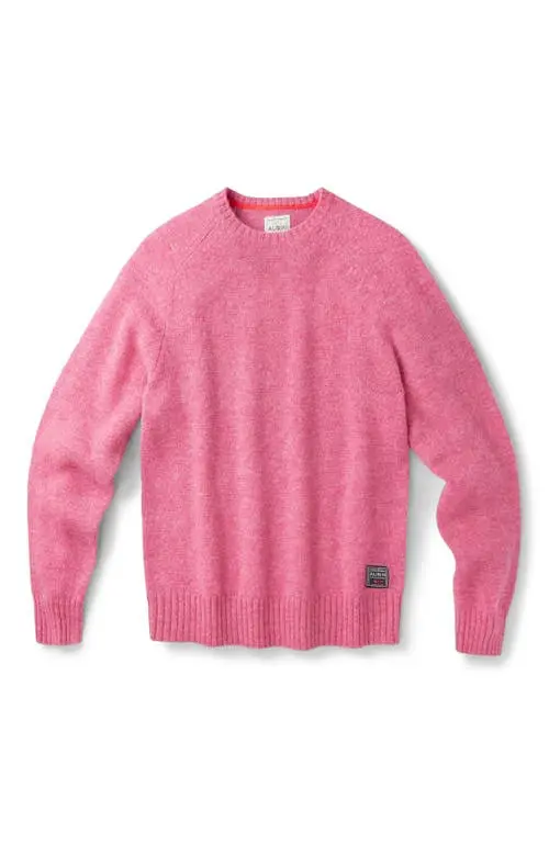 Aubin Prestwick Shetland Crew Neck Sweater - Pink