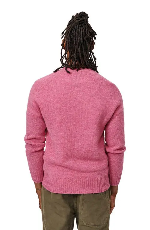 Aubin Prestwick Shetland Crew Neck Sweater - Pink