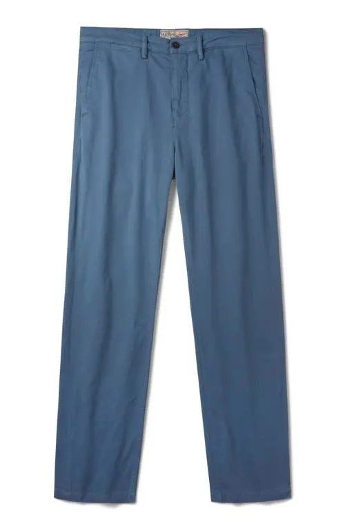 AUBIN Witham Straight Leg Stretch Chino Pants - Blue