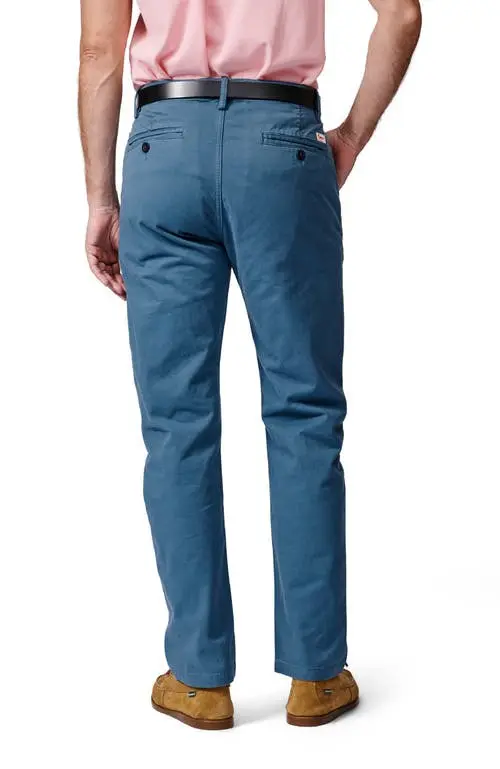 AUBIN Witham Straight Leg Stretch Chino Pants - Blue
