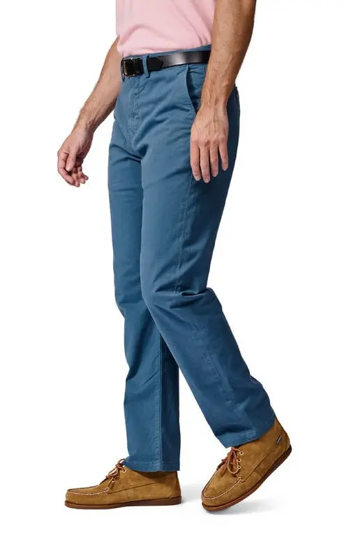 AUBIN Witham Straight Leg Stretch Chino Pants - Blue