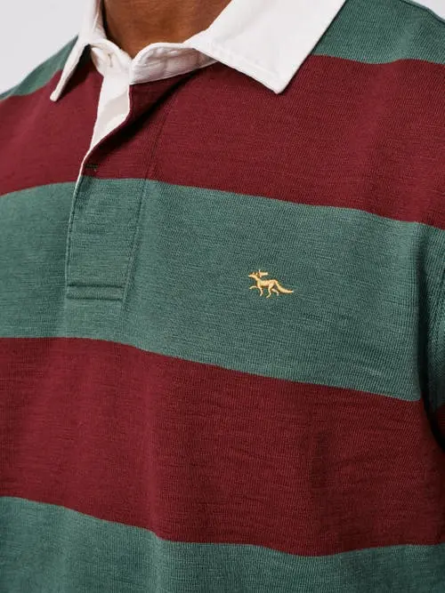 AUBIN Irnham Long Sleeve Collared Rugby Shirt
