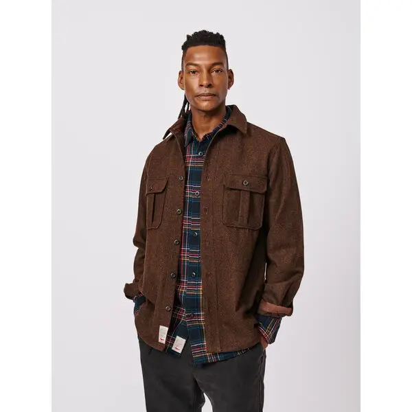AUBIN Lysaghts Wool Overshirt