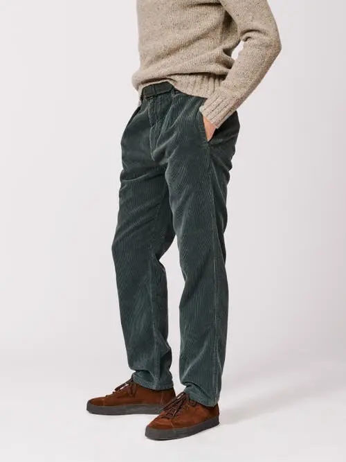 AUBIN Barrowby Cord Trousers - Khaki