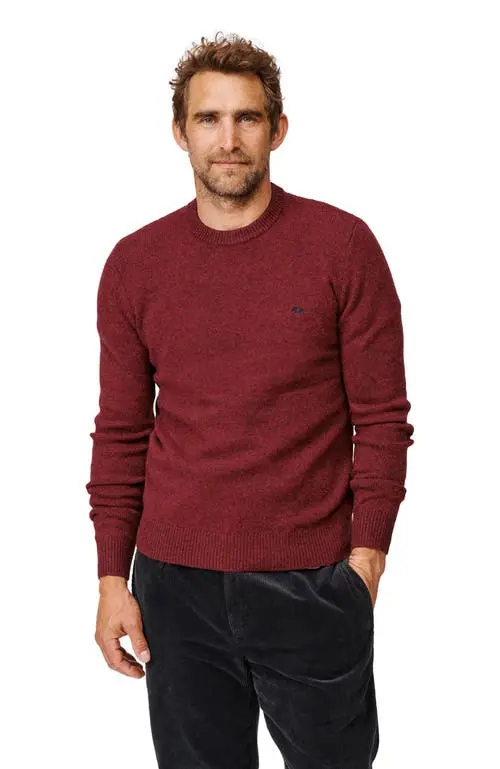 Aubin Phillips Crew Neck Sweater - Claret