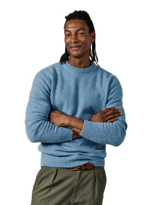 Aubin Phillips Crew Neck Sweater - Pale Blue