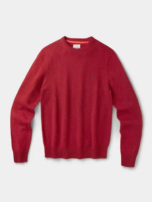 AUBIN Westbourne Crew Neck Sweater - Dark Rust