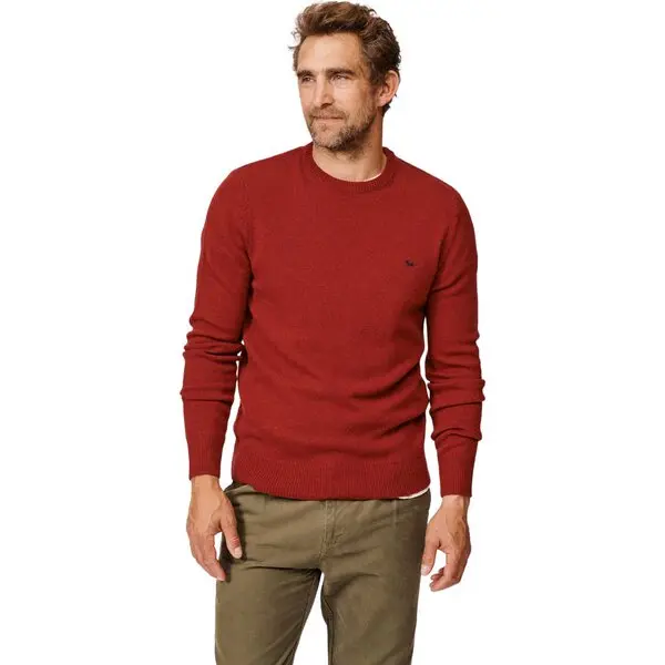 AUBIN Westbourne Crew Neck Sweater - Dark Rust