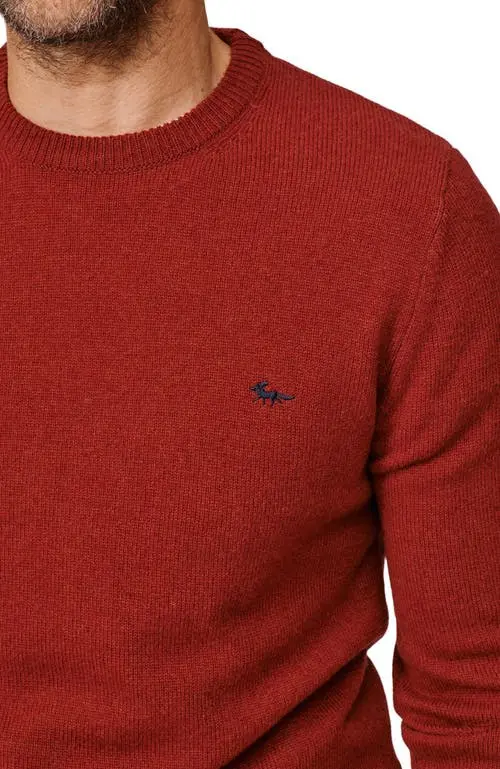 AUBIN Westbourne Crew Neck Sweater - Dark Rust