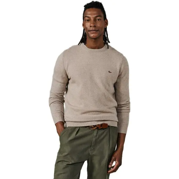 Aubin Westbourne Crew Neck Sweater - Natural Mix